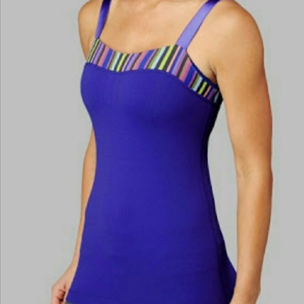 Rare Lululemon Blue / Multicolor Striped Trim Adjusta… - Gem